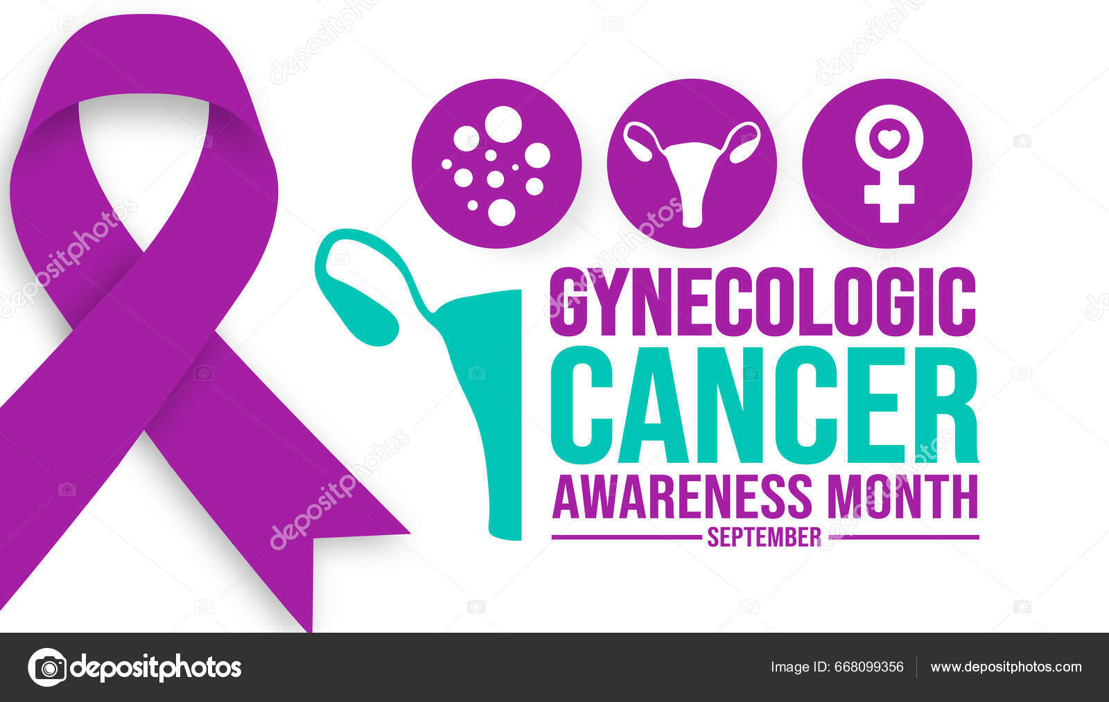 September Gynecologic Cancer Awareness Month Background Template ...