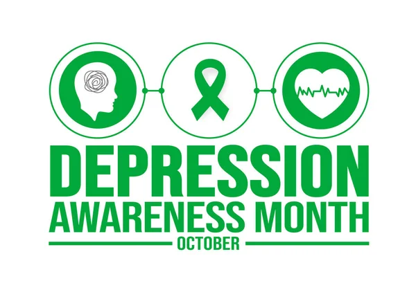 October Mental Illness Awareness Month Background Template Holiday ...