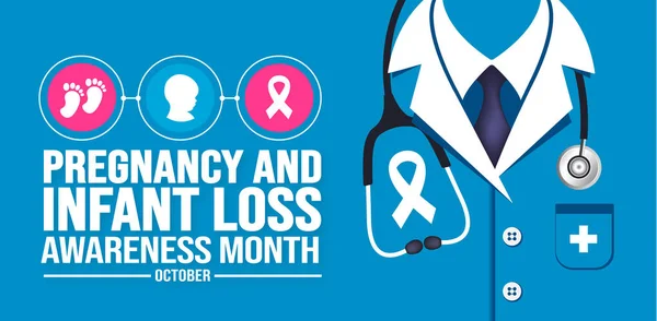 October Pregnancy Infant Loss Awareness Day Background Template Holiday ...