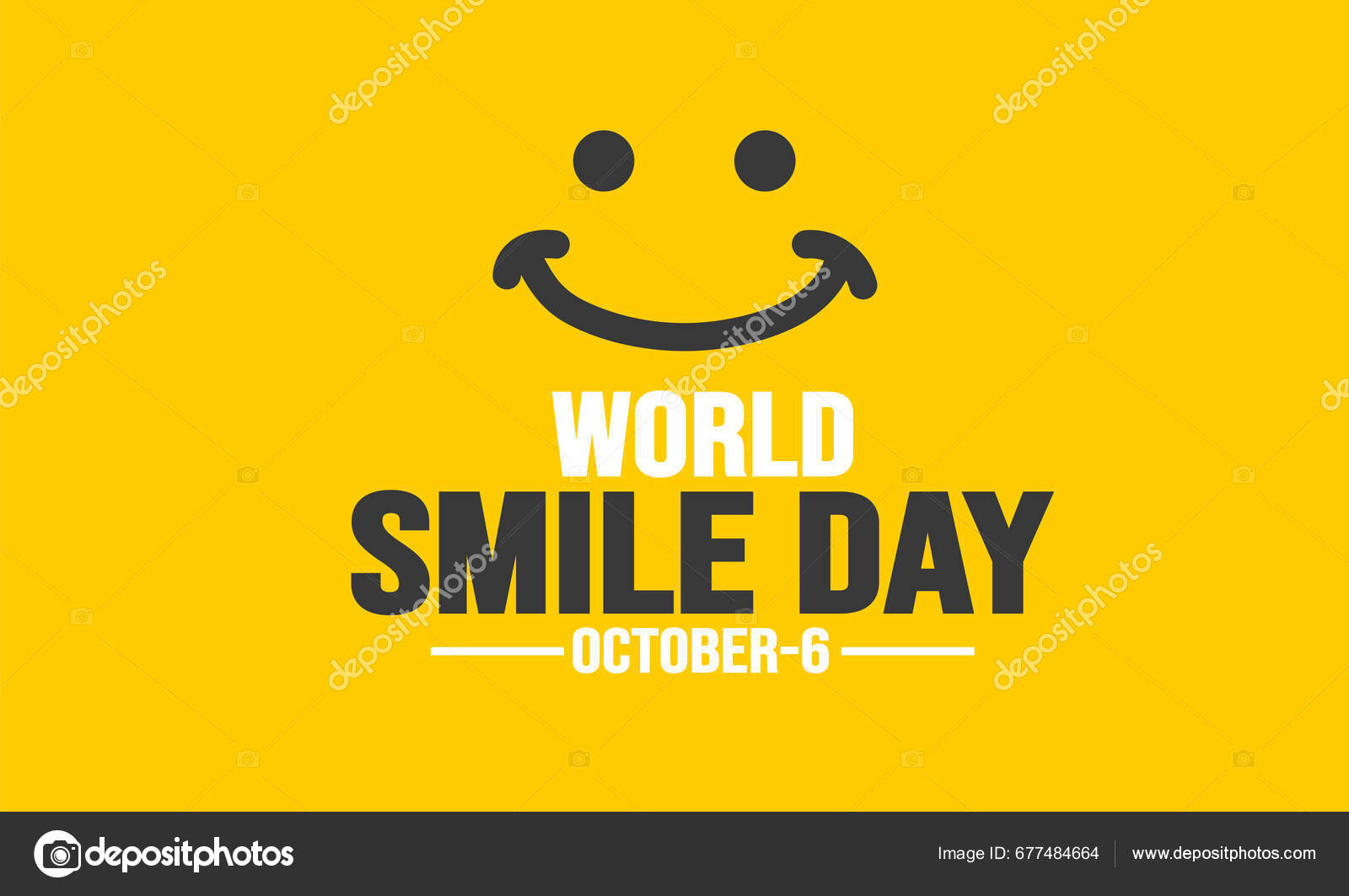 October World Smile Day Background Template Holiday Concept Background ...
