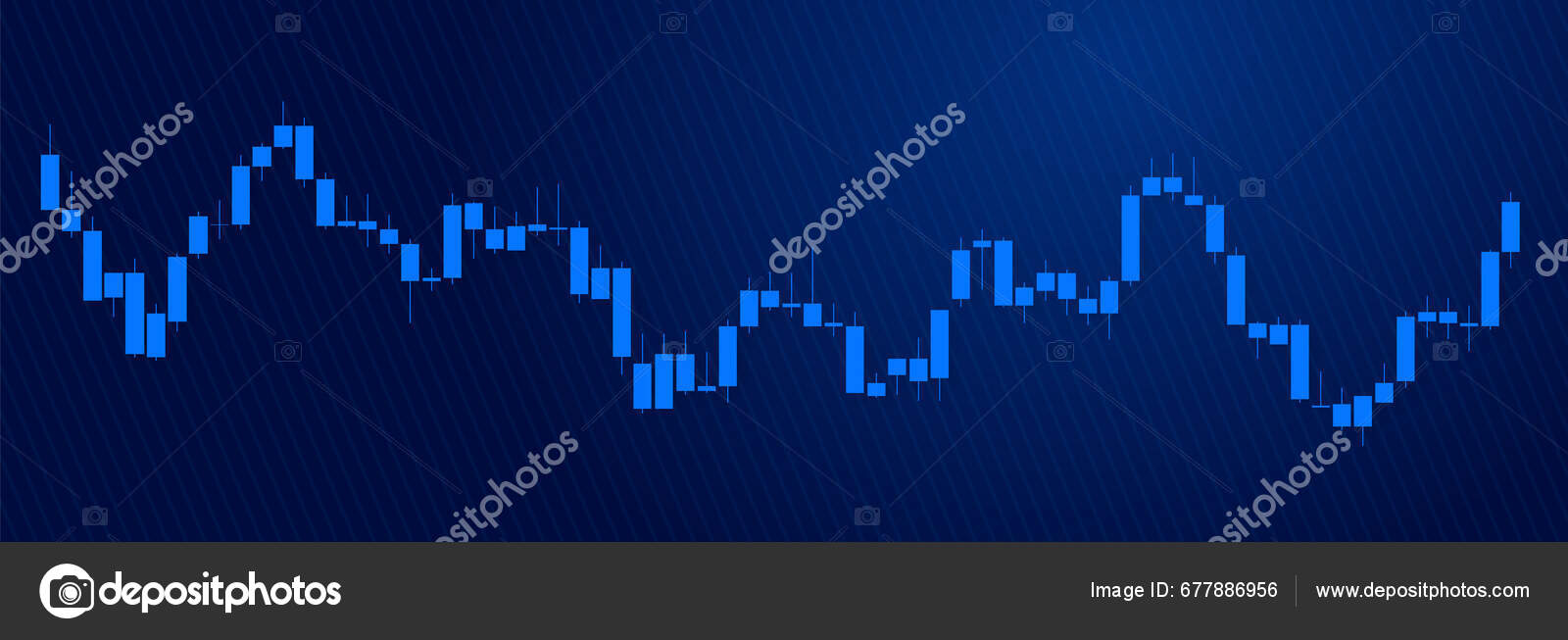 Trading Stock Chart Blue Technology Background Template Trade Chart ...