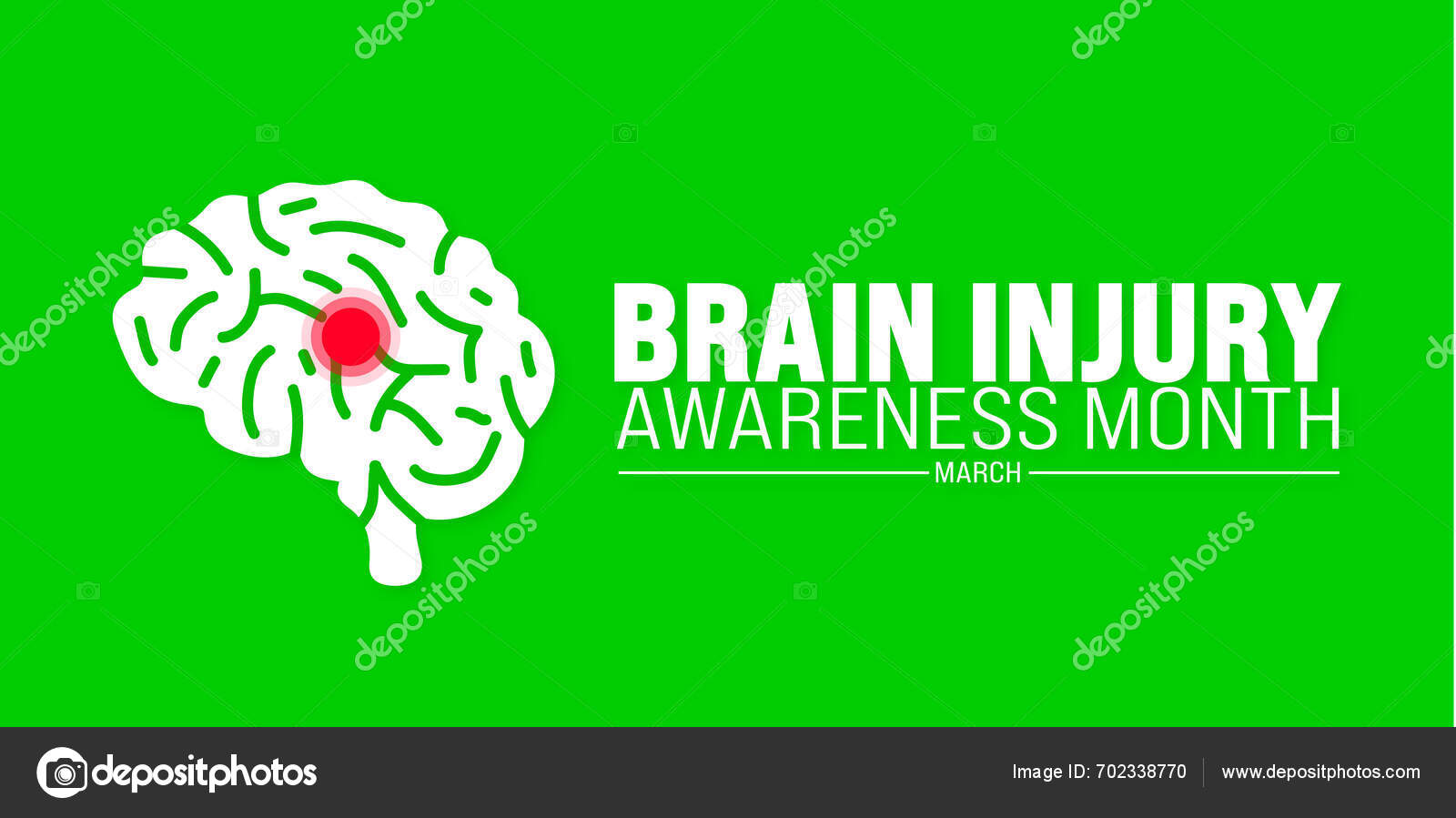 March Brain Injury Awareness Month Background Template Holiday Concept ...