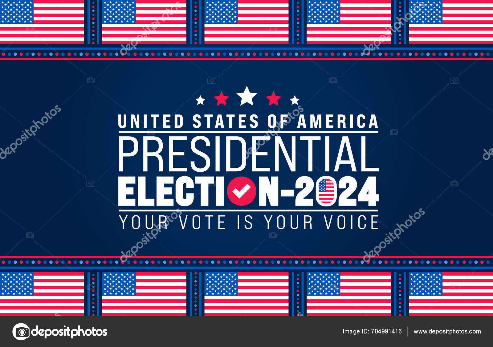 Usa Election 2024 Background Design Template Usa Flag 2024 Presidential ...