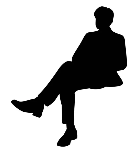 Silueta sentada imágenes de stock de arte vectorial | Depositphotos