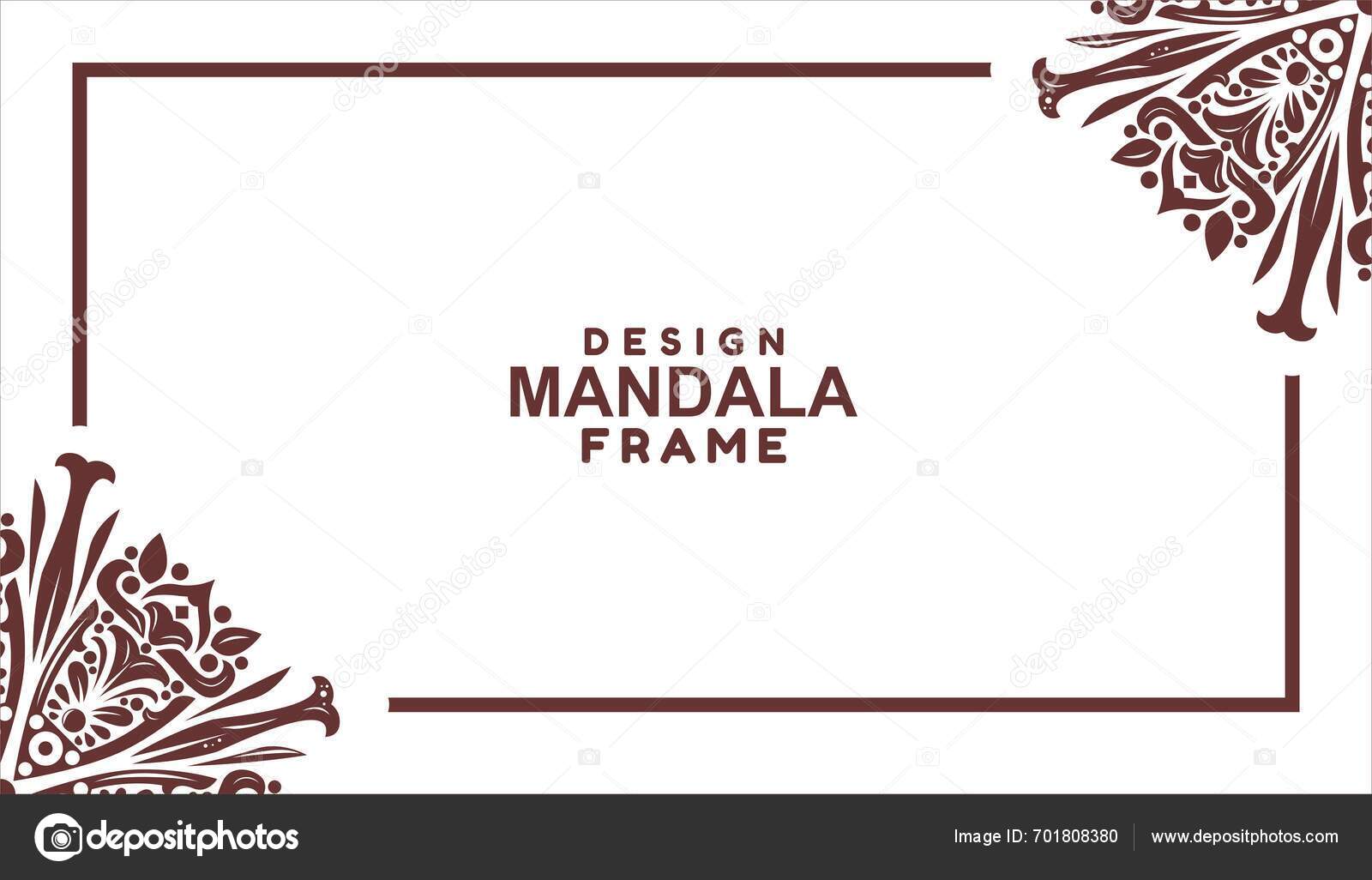 Background Mandala Frame Vector Illustration Stock Vector by ©zeroseven ...