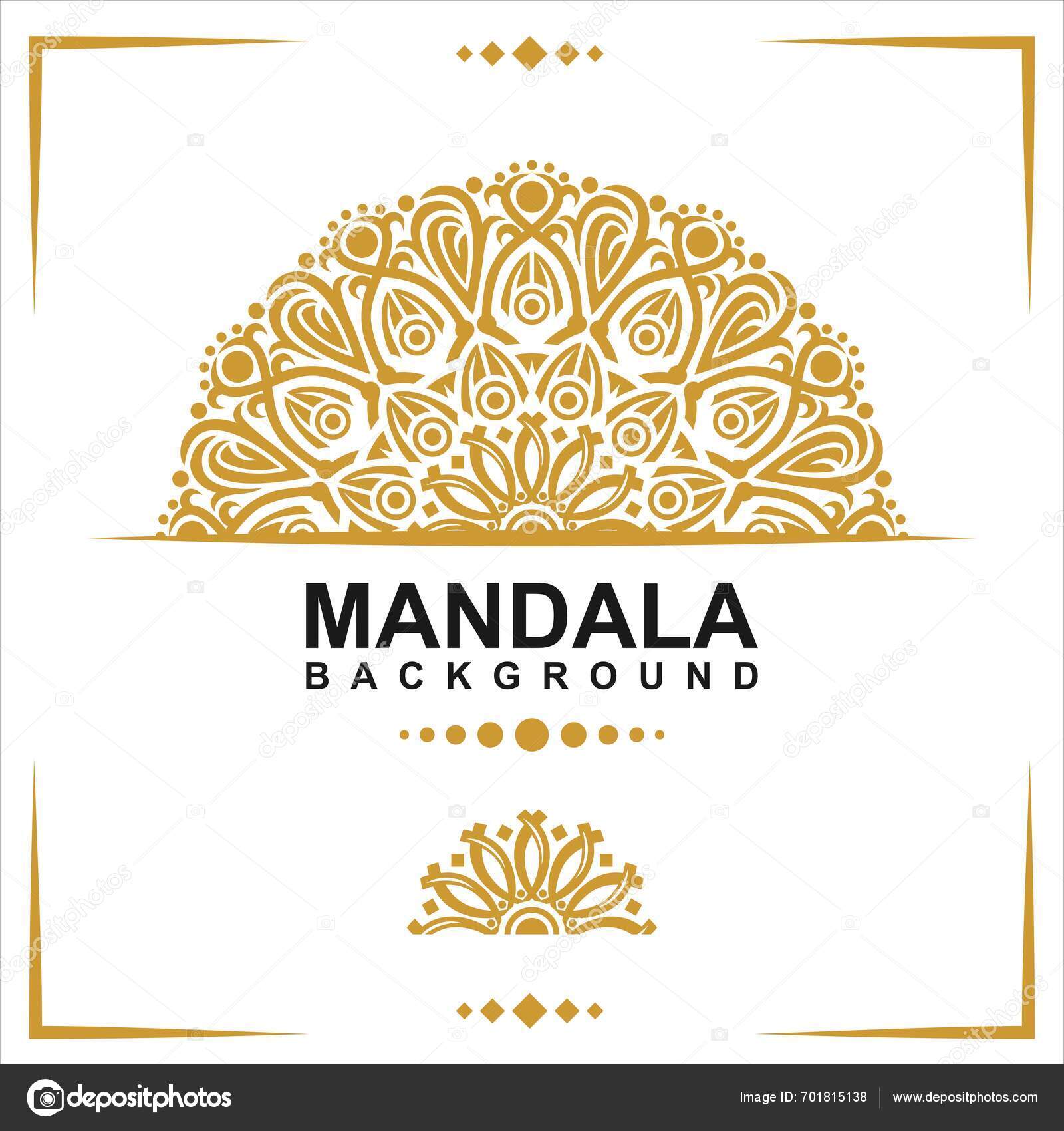 Background Mandala Frame Vector Illustration Stock Vector by ©zeroseven ...