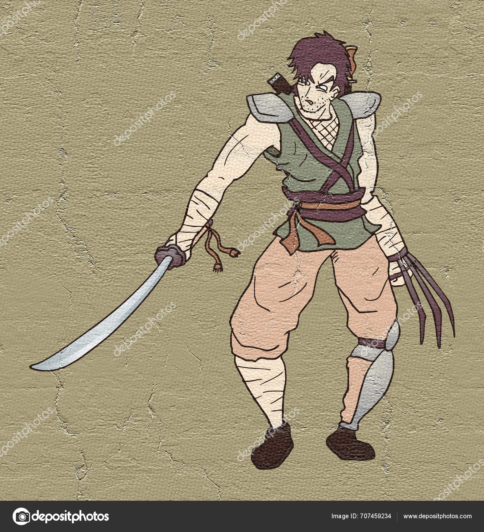 Nice Image Warrior Draw — Stock Photo © RATOCA #707459234