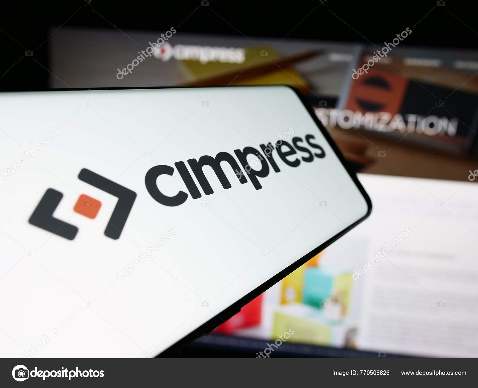 Stuttgart Germany 2024 Smartphone Logo Mass Customization Company Cimpress Plc — Stock Editorial ...