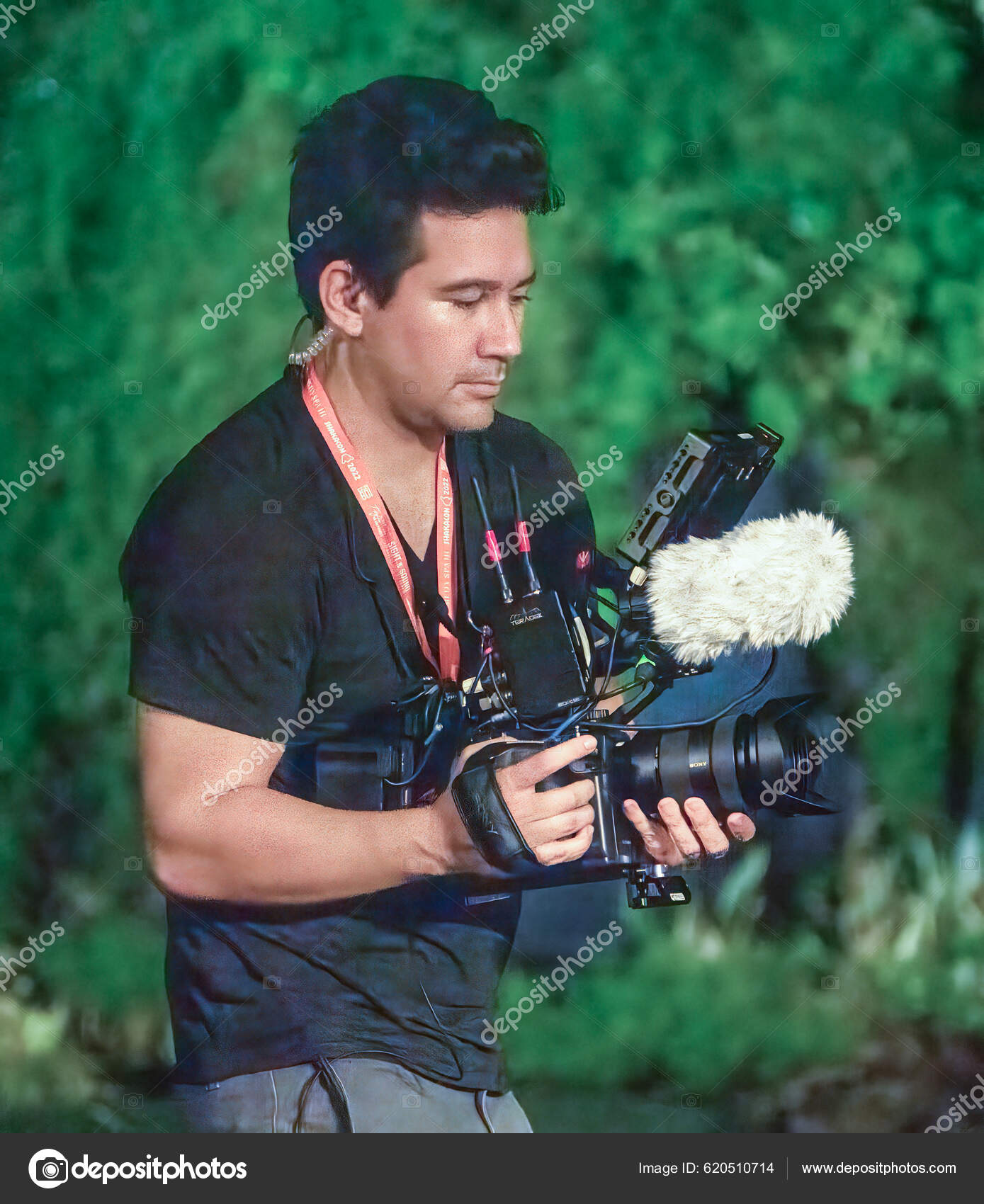 Honolulu Hawaii Oct 2022 Shakacon Video Professional Watches His Screen ...