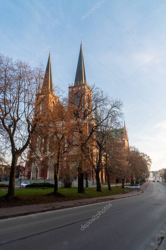 The Archcathedral Basilica of the Holy Family is a neo-Gothic, three ...