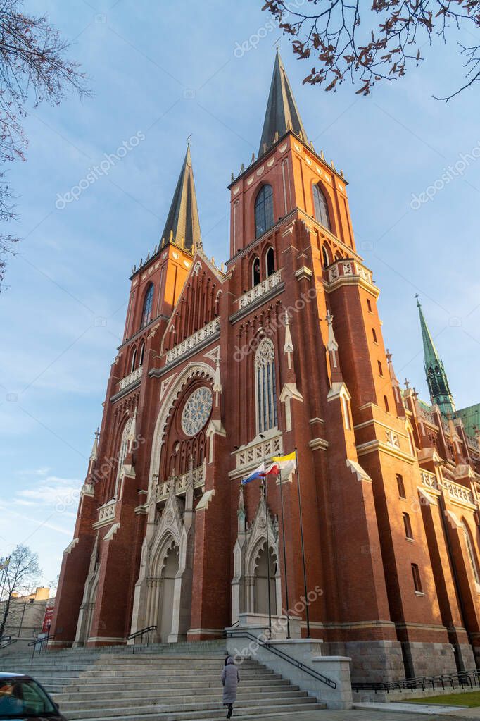 The Archcathedral Basilica of the Holy Family is a neo-Gothic, three ...