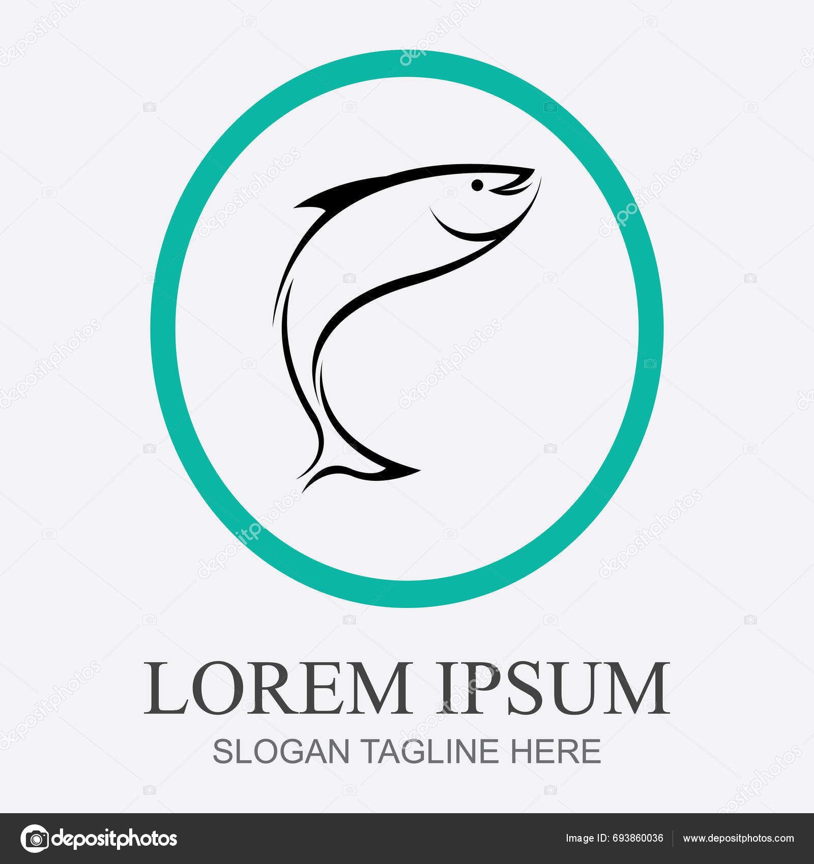 Vector Illustration Fish Logo Graphics Perfect Restaurant Logos Fish ...