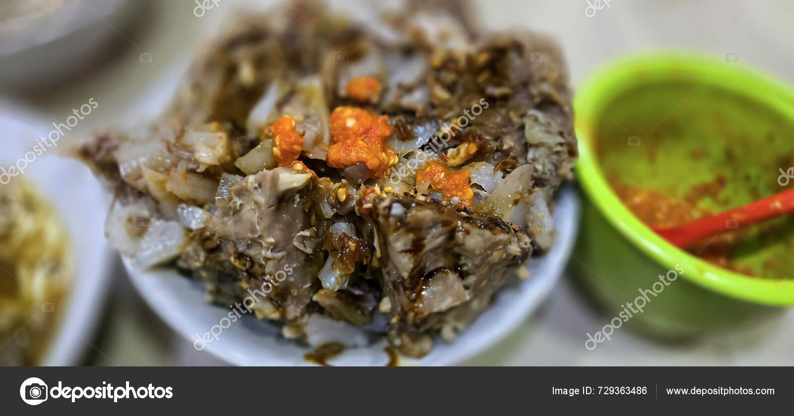 Giant Bakso Jumbo Meatball Indonesian Meatball Style Served Beef Broth ...