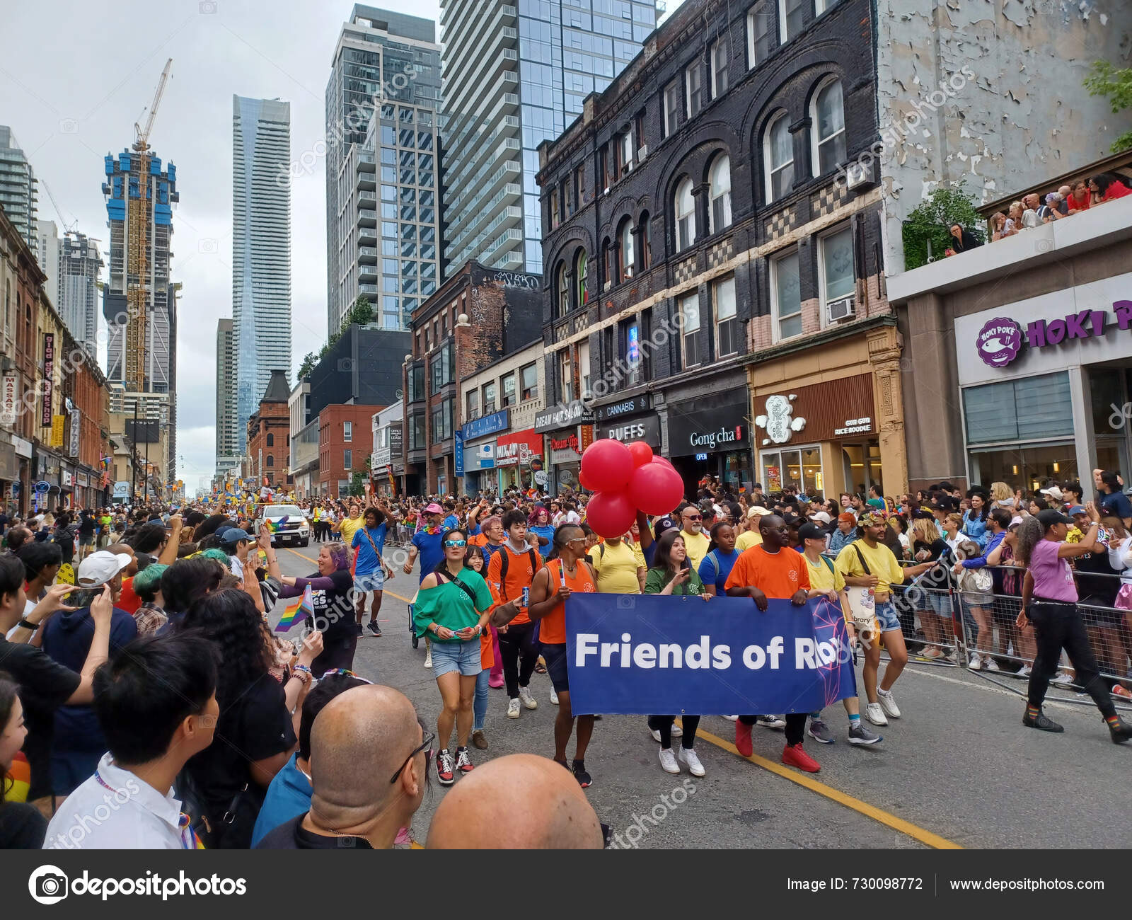 Toronto Kanada Kesäkuu 2024 Ihmiset Osallistuvat 2024 Vuotuinen Pride ...