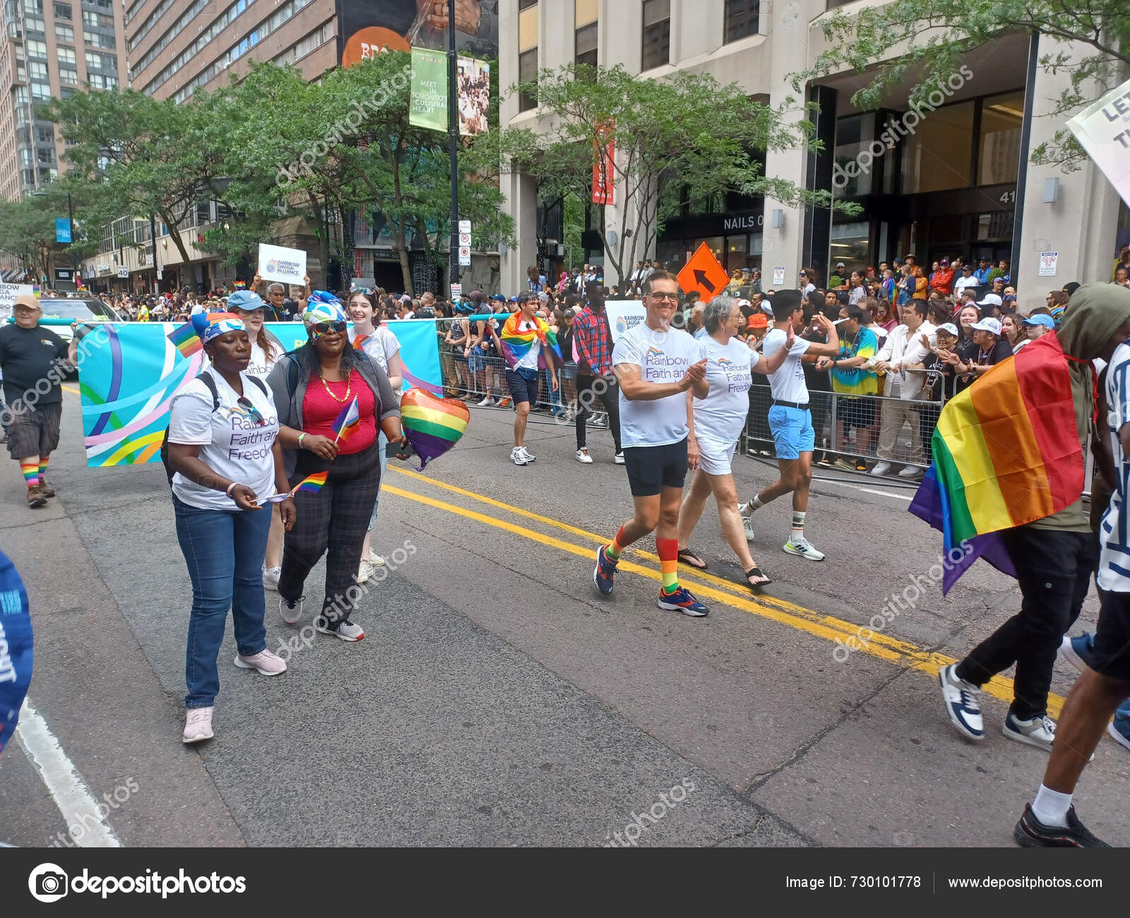 Toronto Canada June 2024 Peoples Take Part 2024 Annual Pride — Stock ...