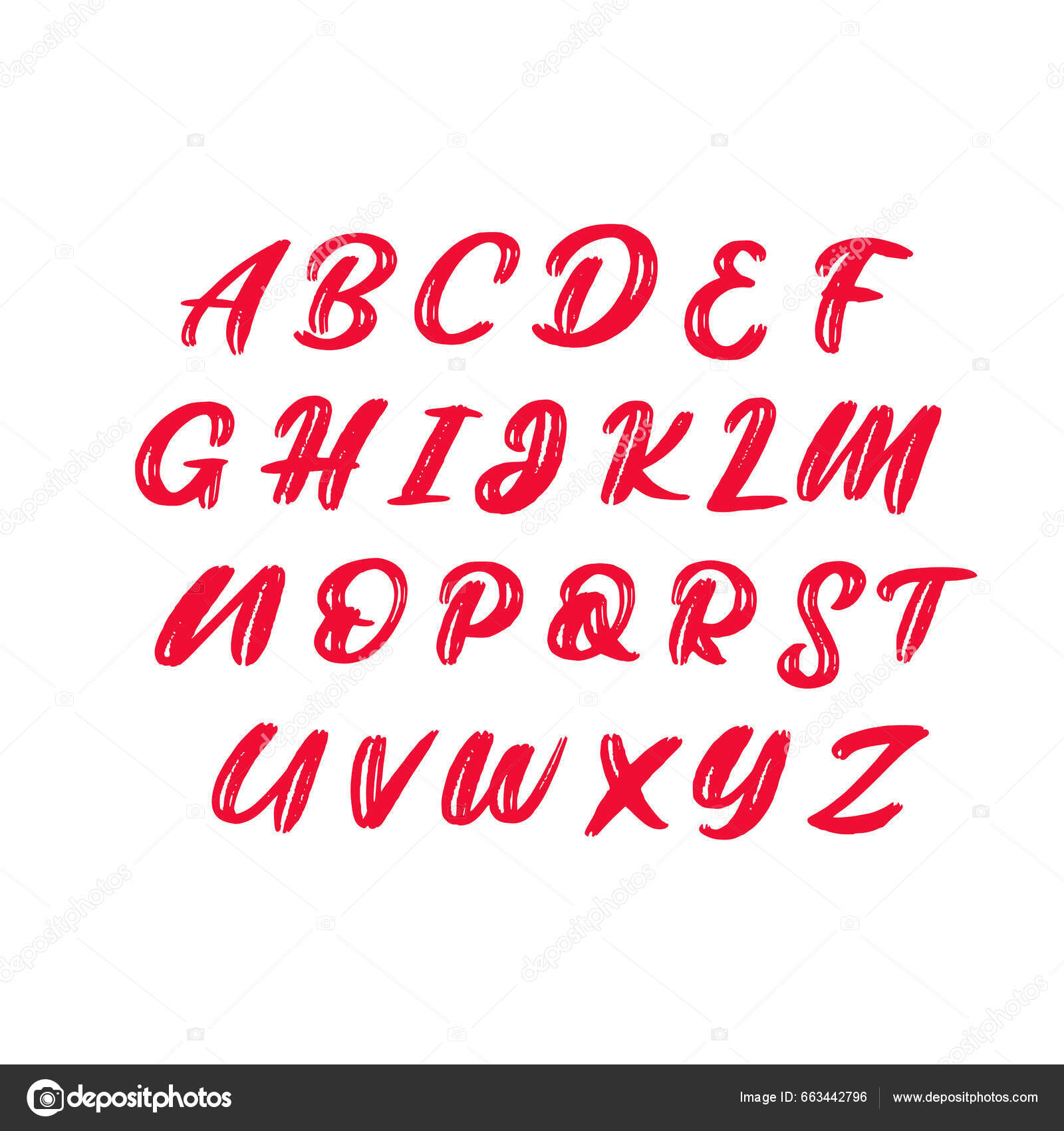 Elegant Classic Upper Case Letters Fonts Abcd Alphabets Numbers — Stock ...