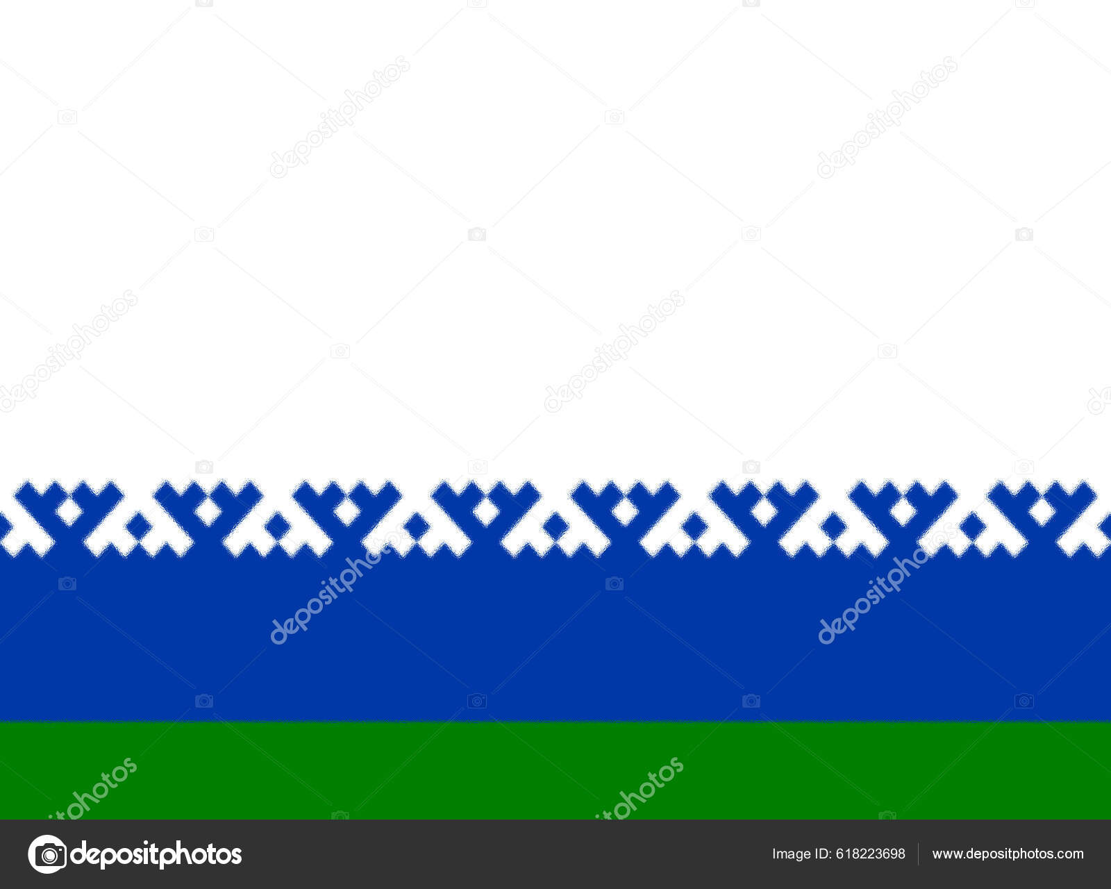 Flag Nenets Autonomous District Russia — Stock Photo © meunierd #618223698