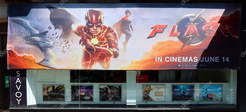 DUBLIN REPUBLIC OF IRELAND 05 28 2023: The Flash es una película de ...
