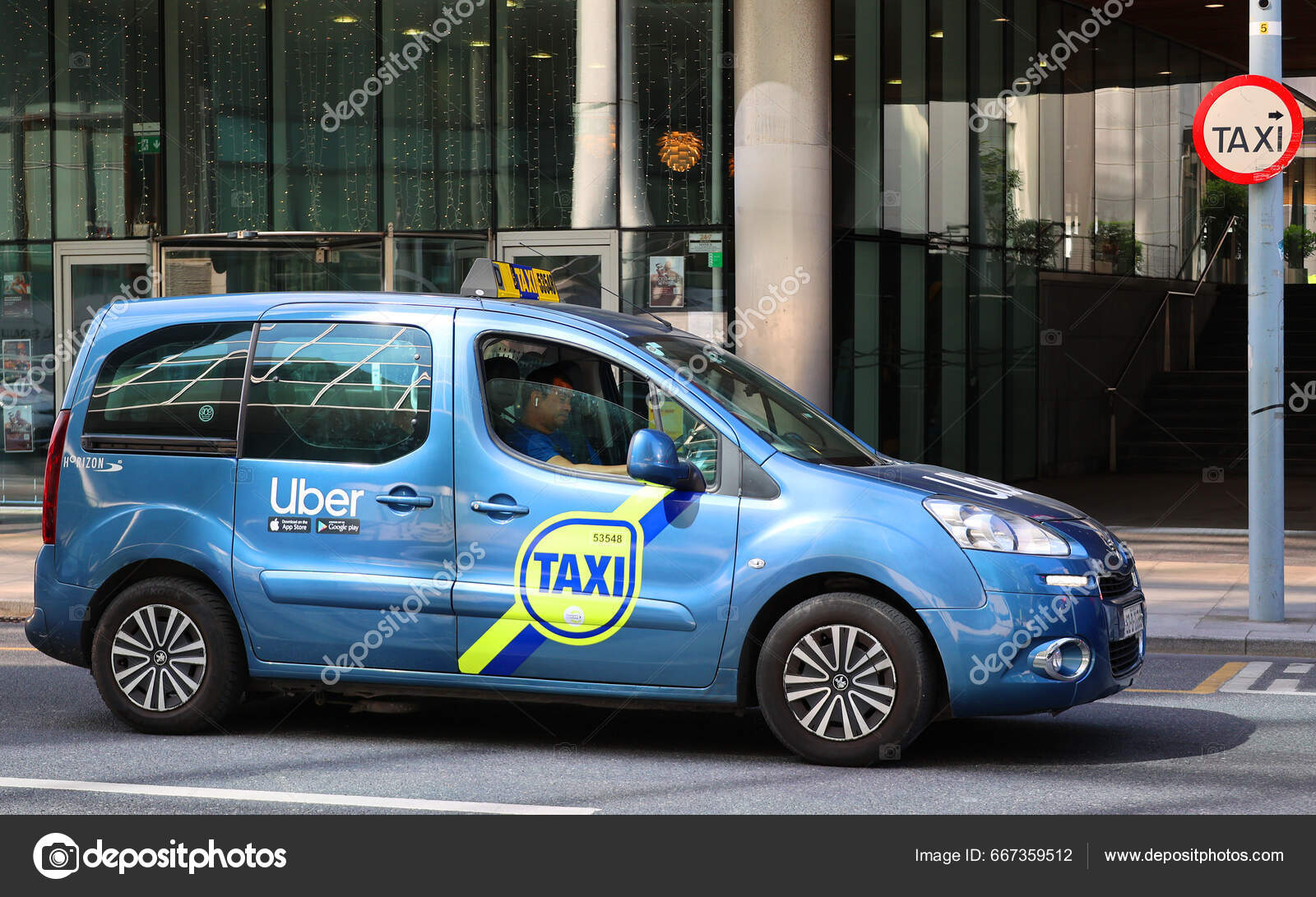 Dublin Republic Ireland 2023 Irish Taxi Council Union Full Time — Stock ...