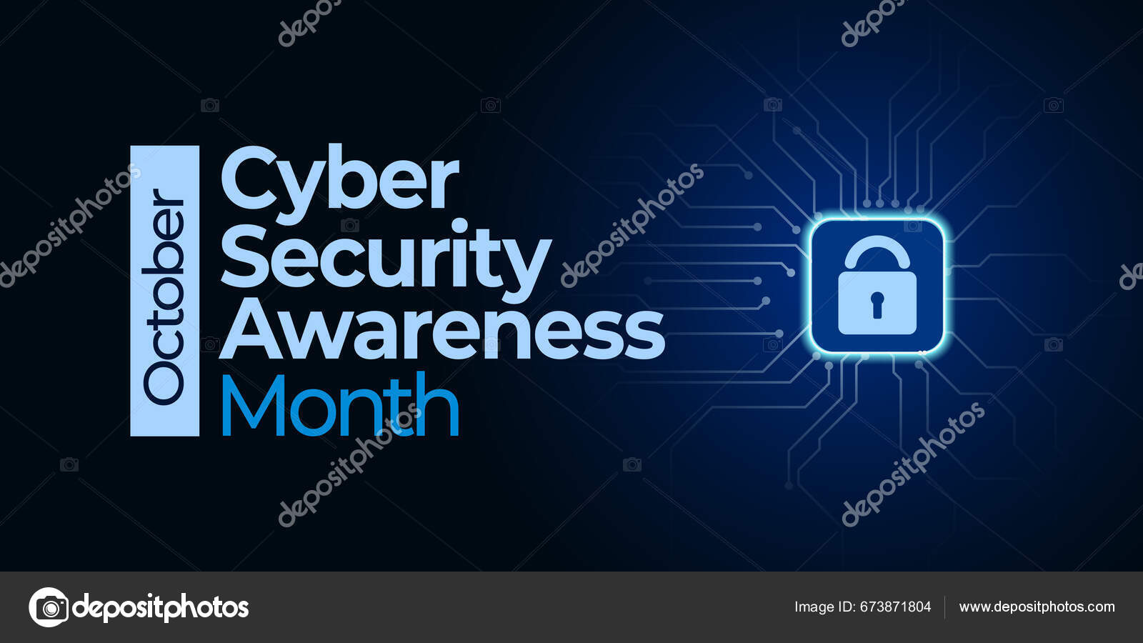 Cyber Security Awareness Month Ncsam Observed October Vector Banner ... Cyber Security Awareness Month Ncsam Observed October Vector Banner ...