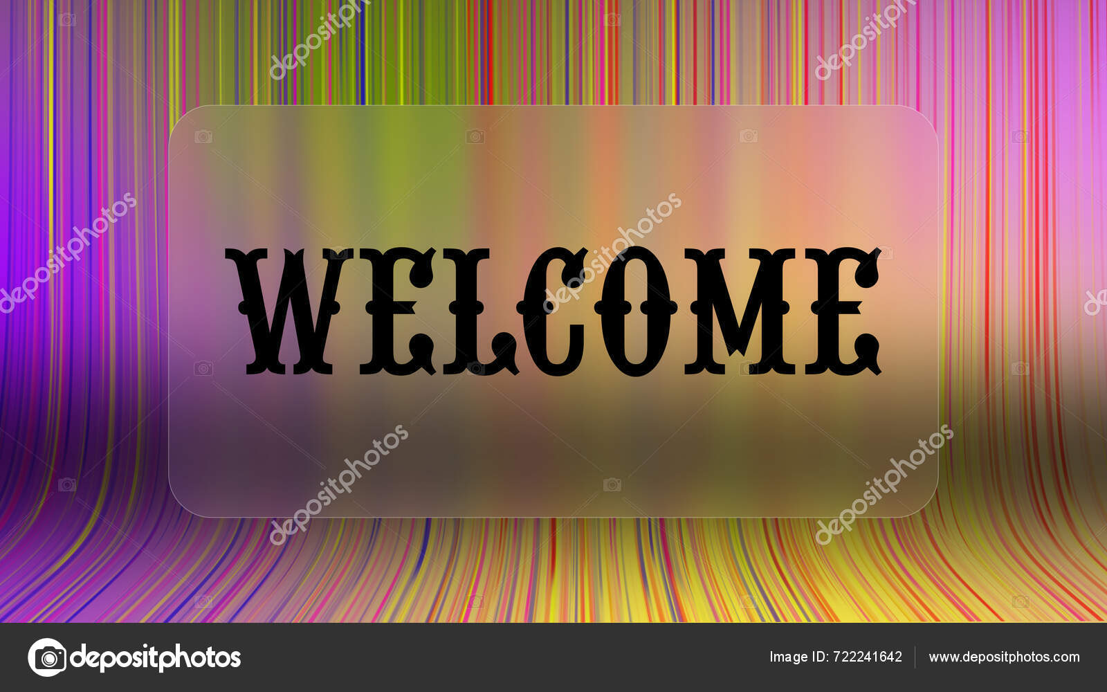 Welcome Text Animation Abstract Colorful Background Bright Neon Rays ...