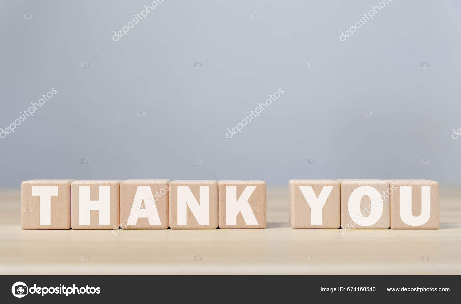 Wooden Block Showing Message Word Thank You Letter Writing Concept ...