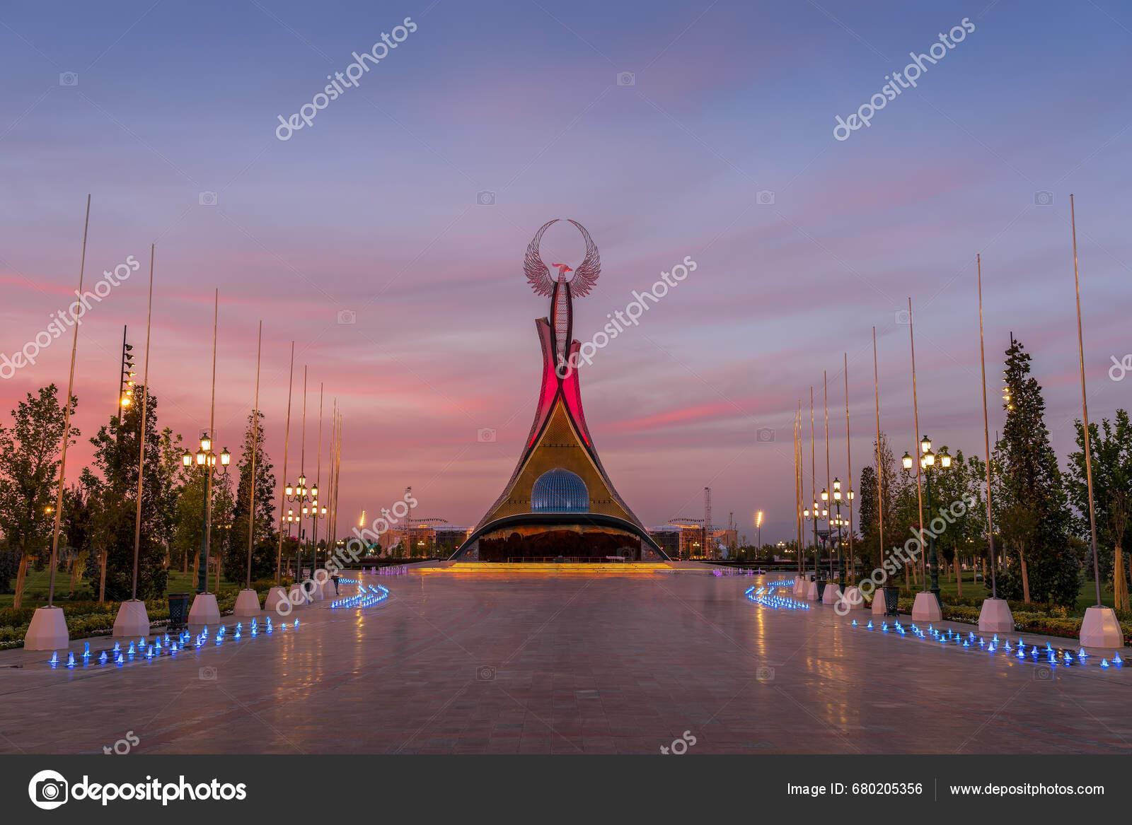 Uzbekistan Tashkent September 2023 Monument Independence Form Stele ...