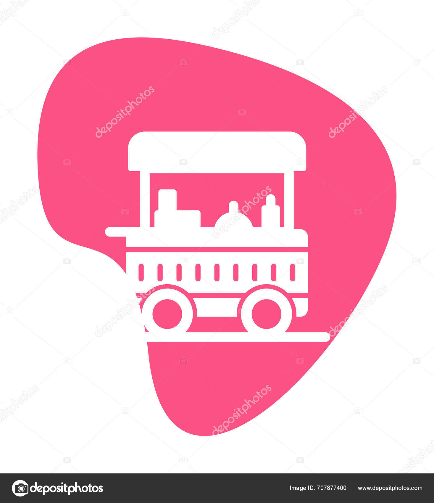 Vector Illustration Food Cart Icon Stock Vector by ©glyphinder 707877400