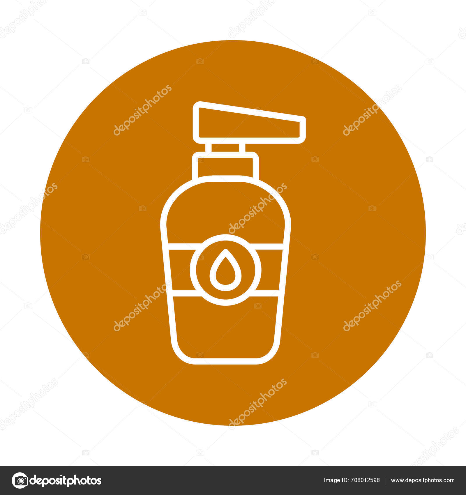 Image vectorielle Illustration Vectorielle Baby Oil Sur Fond Blanc par ...