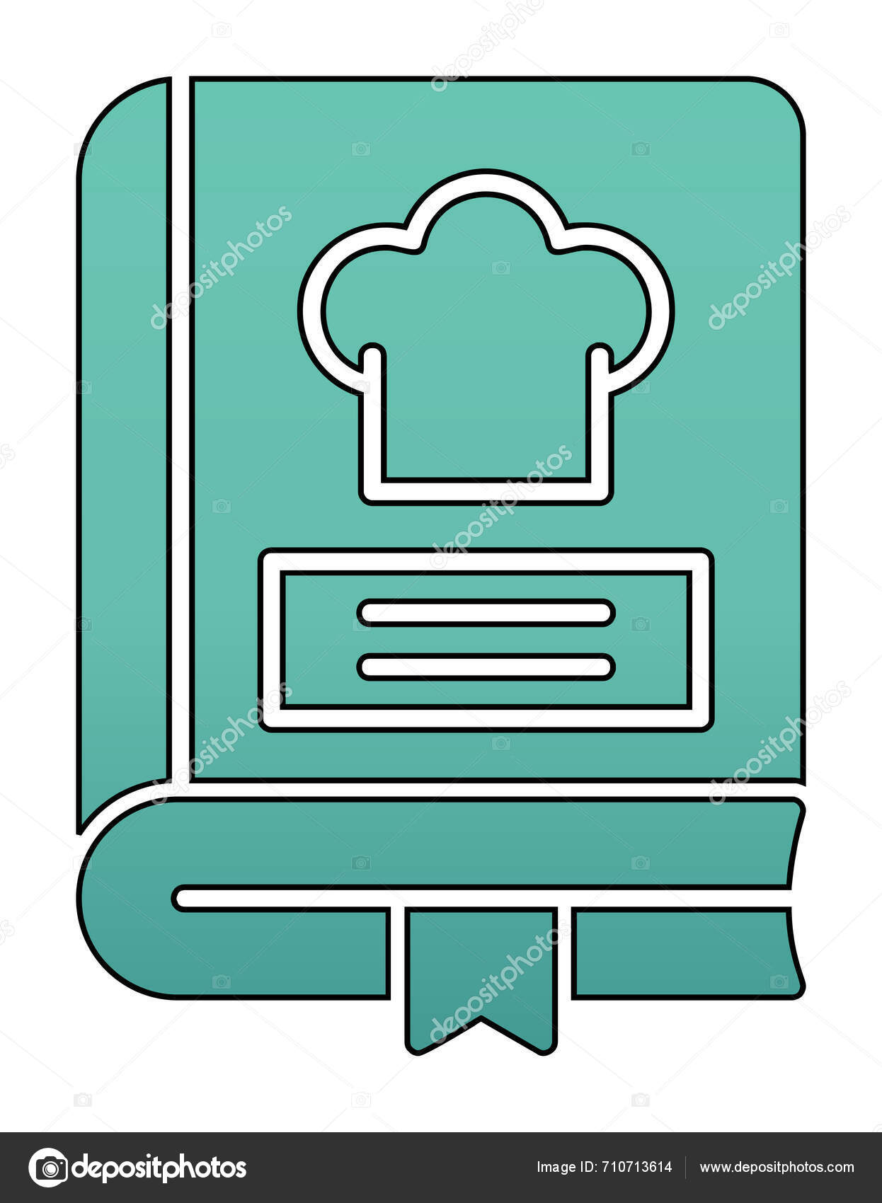 Recipe Book Icon Single Icon Vector Stock Vector by ©glyphinder 710713614