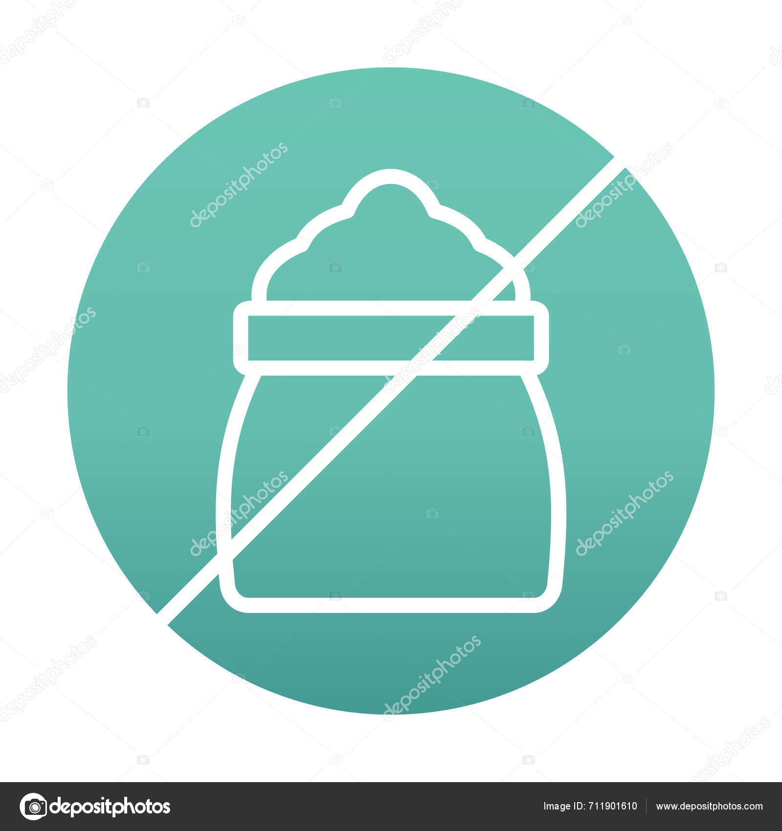 Sin Signo Azúcar Ilustración Vectorial Vector de stock #711901610 de ...