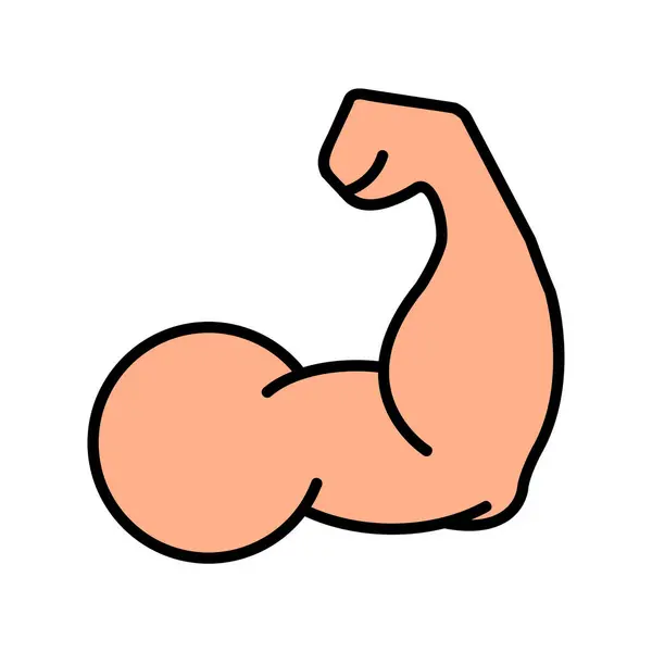 Dibujo animado de bicep imágenes de stock de arte vectorial | Depositphotos
