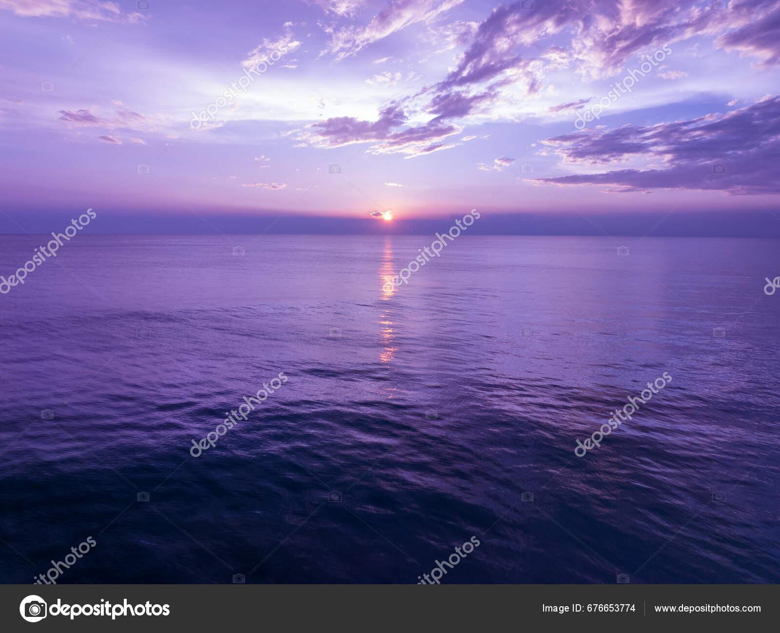 Aerial View Sunset Sky Sea Nature Light Sunset Sunrise Ocean Stock ...