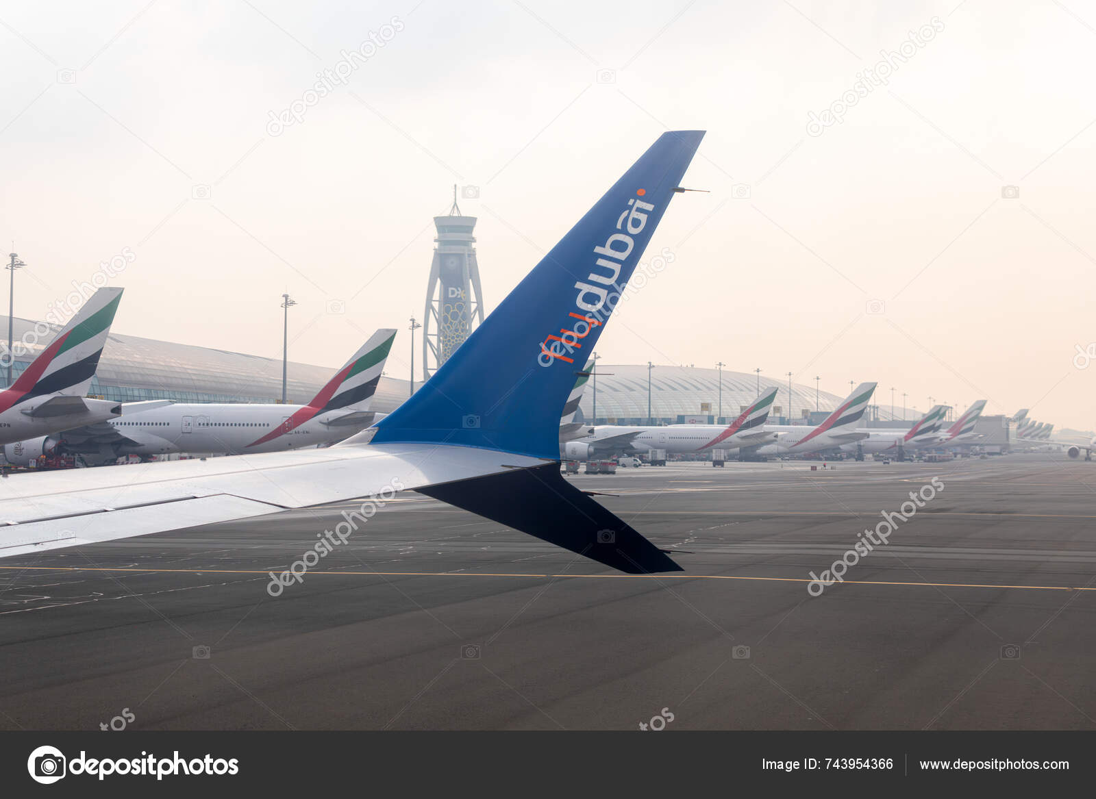 Dubai Uae May 2024 Flydubai Emirates Planes Terminal Dubai Airport ...