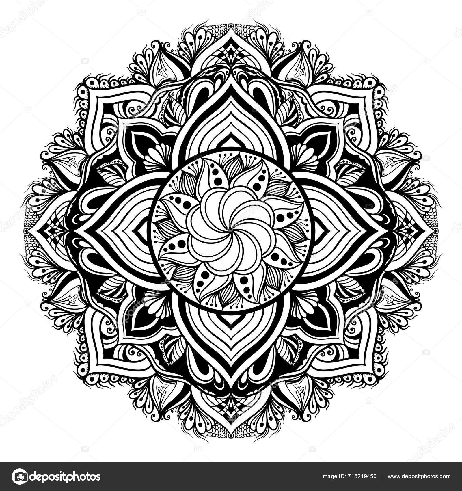 Mandala Floral Pattern Design Features Stunning Details Create Timeless ...