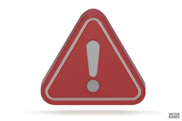 Realistic Orange Triangle Warning Sign Isolated White Background Hazard ...