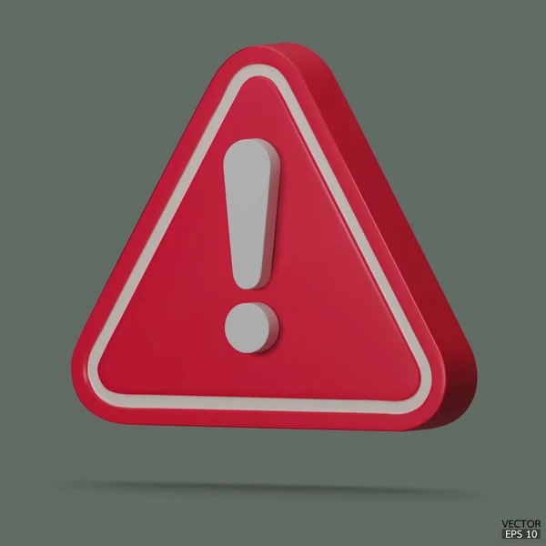 Realistic Orange Triangle Warning Sign Isolated White Background Hazard ...