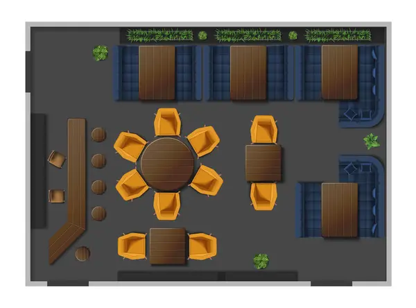 Furniture top view Vector Images | Depositphotos