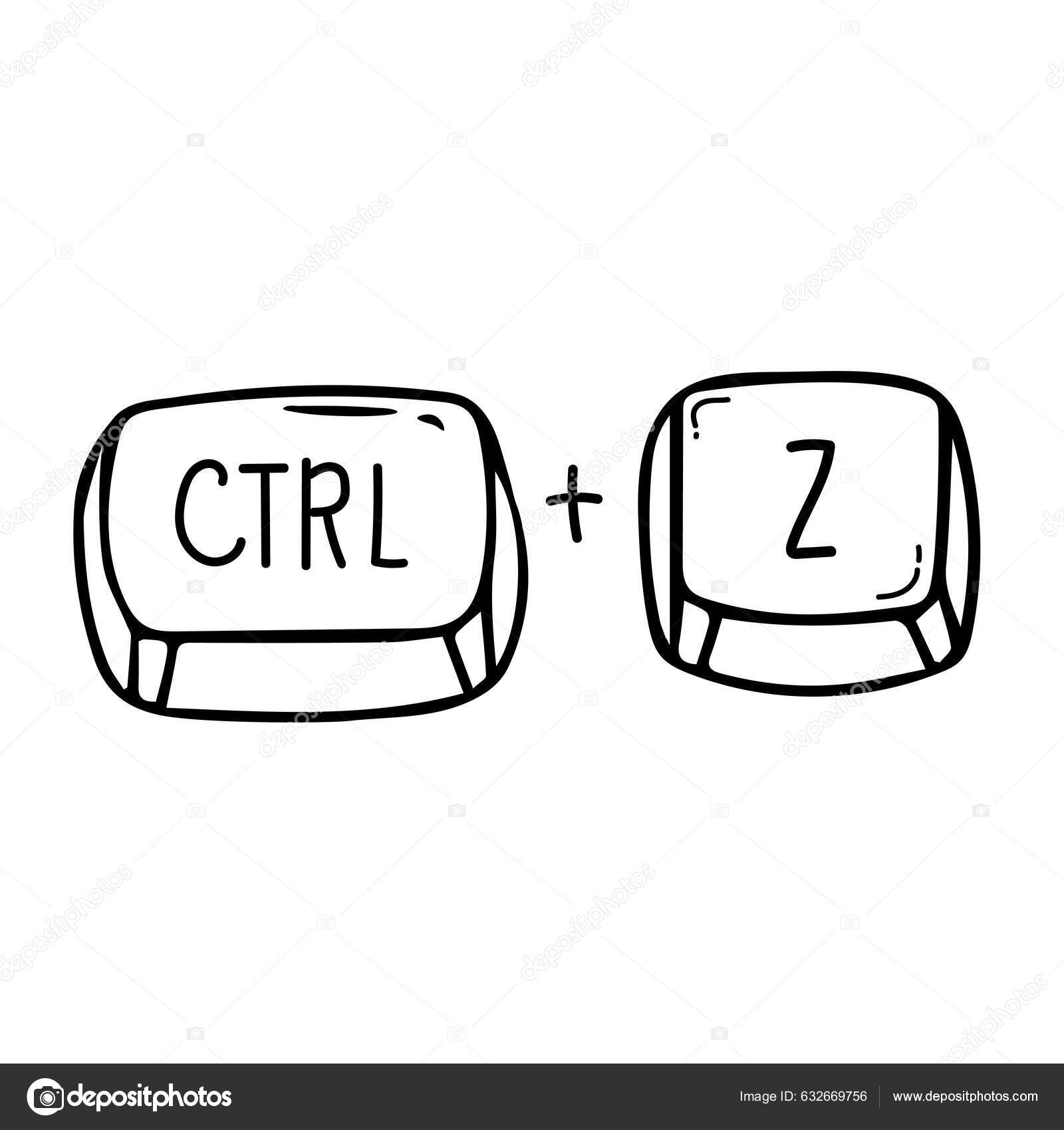 Ctrl Keyboard Keys Button Flat Style Isolated Vector Sign Stock Vector By ©pochtadua