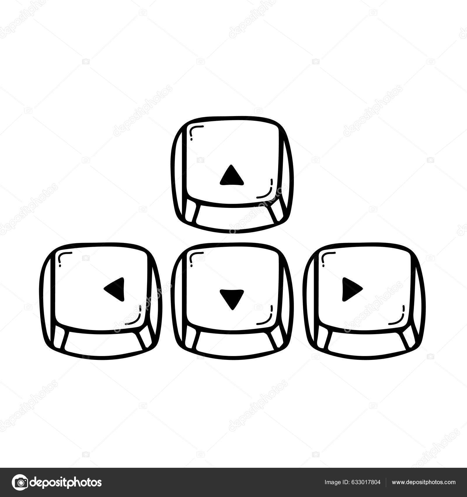 Cursor Key Arrangements Four Cursor Keys Left Right Cursor Key Stock ... Cursor Key Arrangements Four Cursor Keys Left Right Cursor Key Stock ...