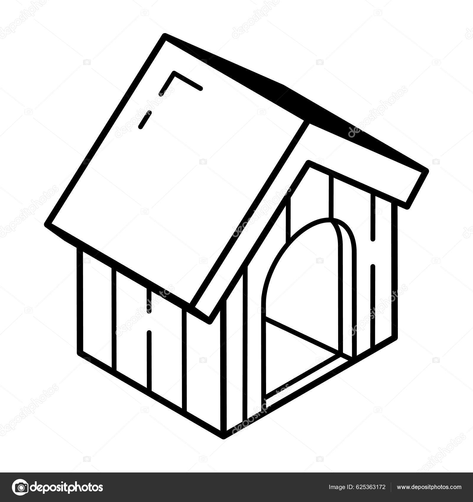 Dog House Outline