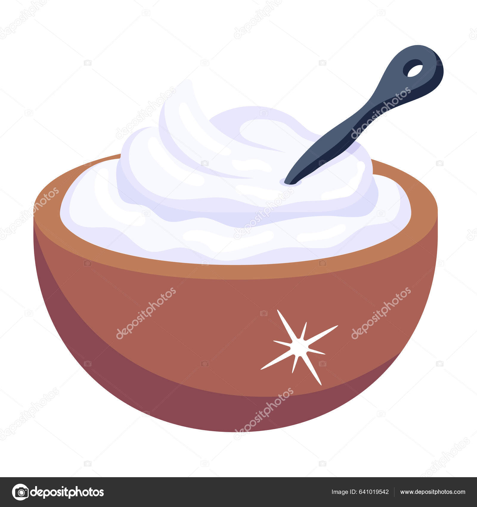 Vector Illustration Curd Icon Stock Vector by ©vectorsmarket 641019542