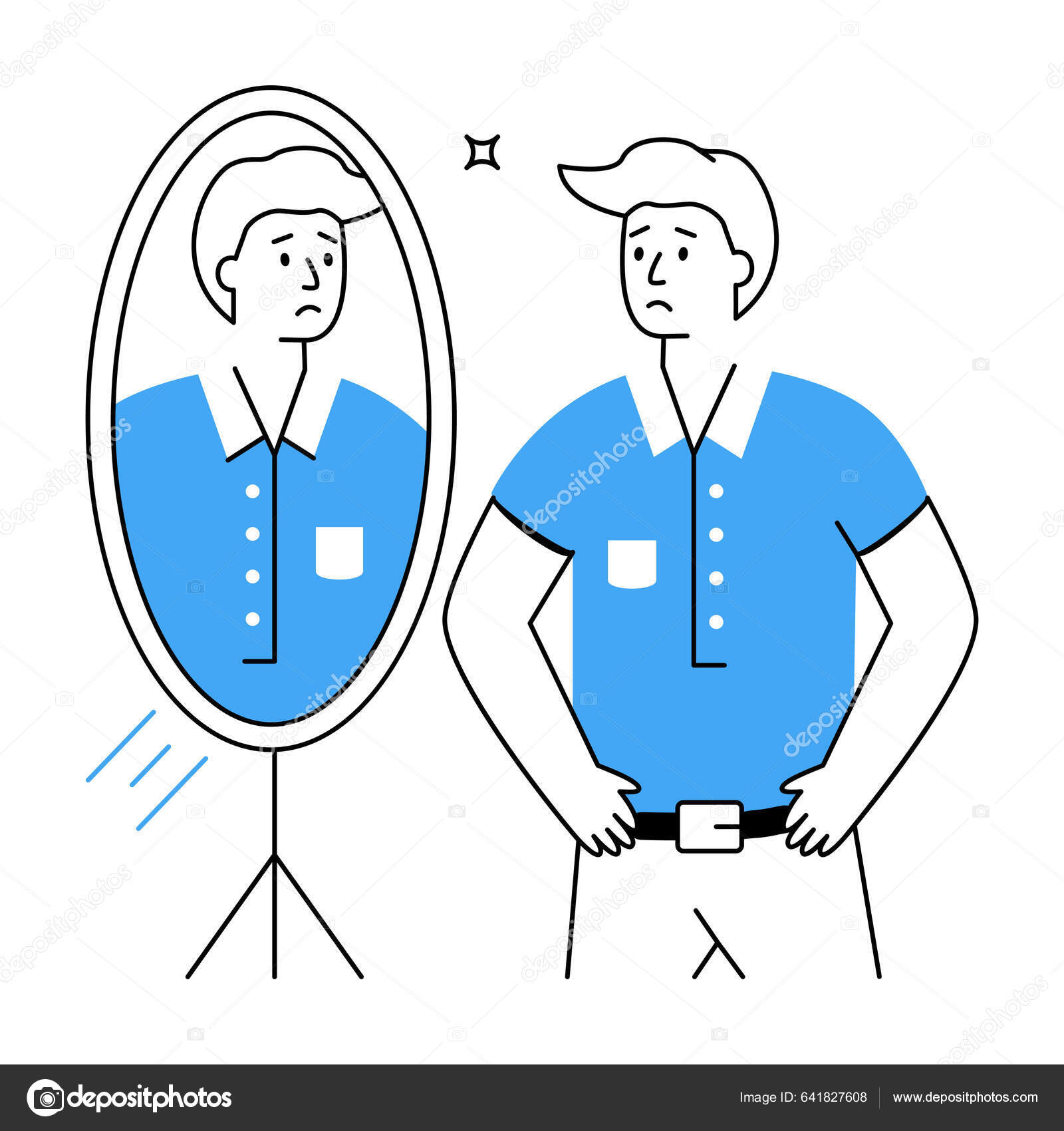 Ilustración Vectorial Autorreflexión Vector de stock por ©vectorsmarket ...