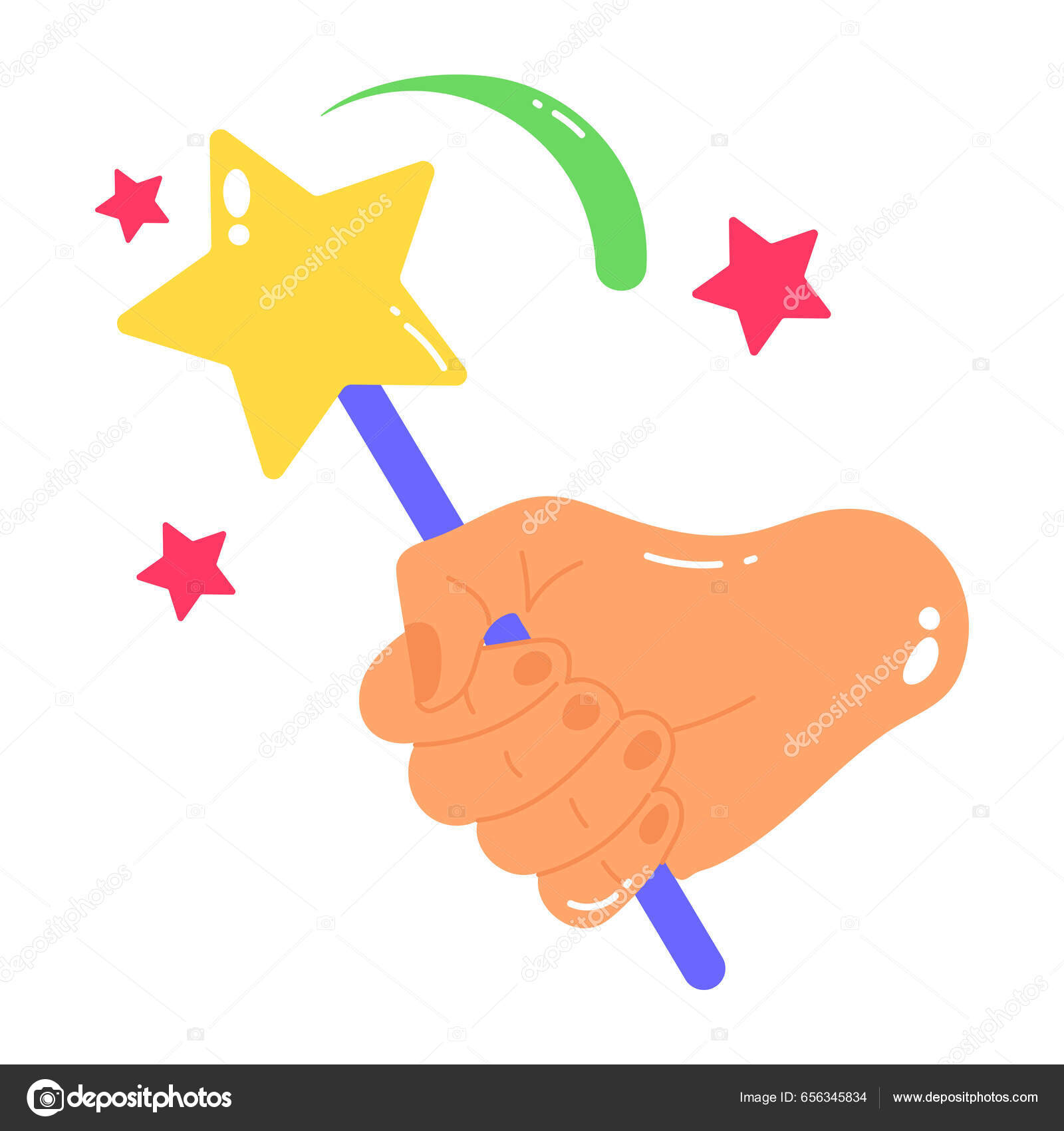 Hand Star Icon Vector Illustration Stock Vector by ©vectorsmarket 656345834