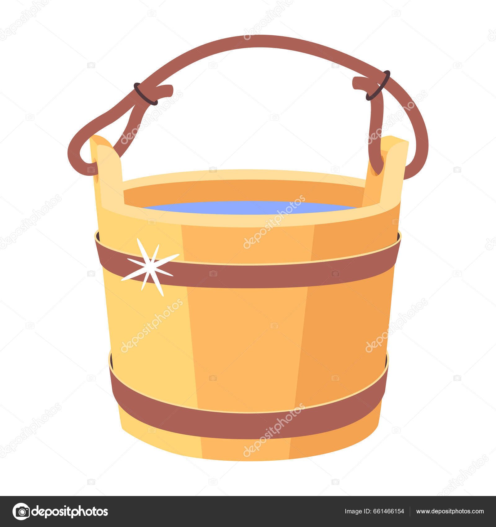 Wooden Bucket Clip Art