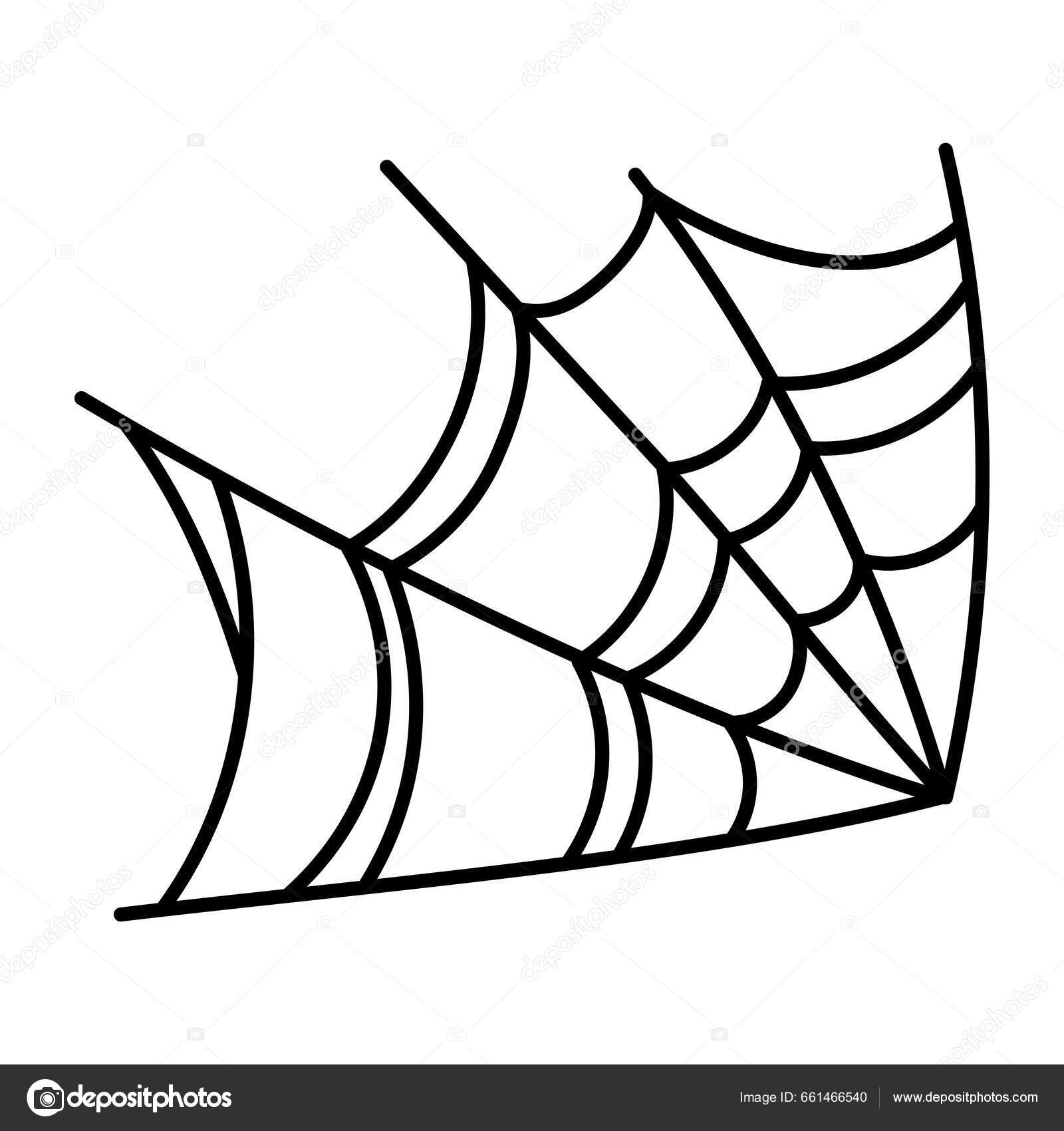 Corner Spider Web Cartoon