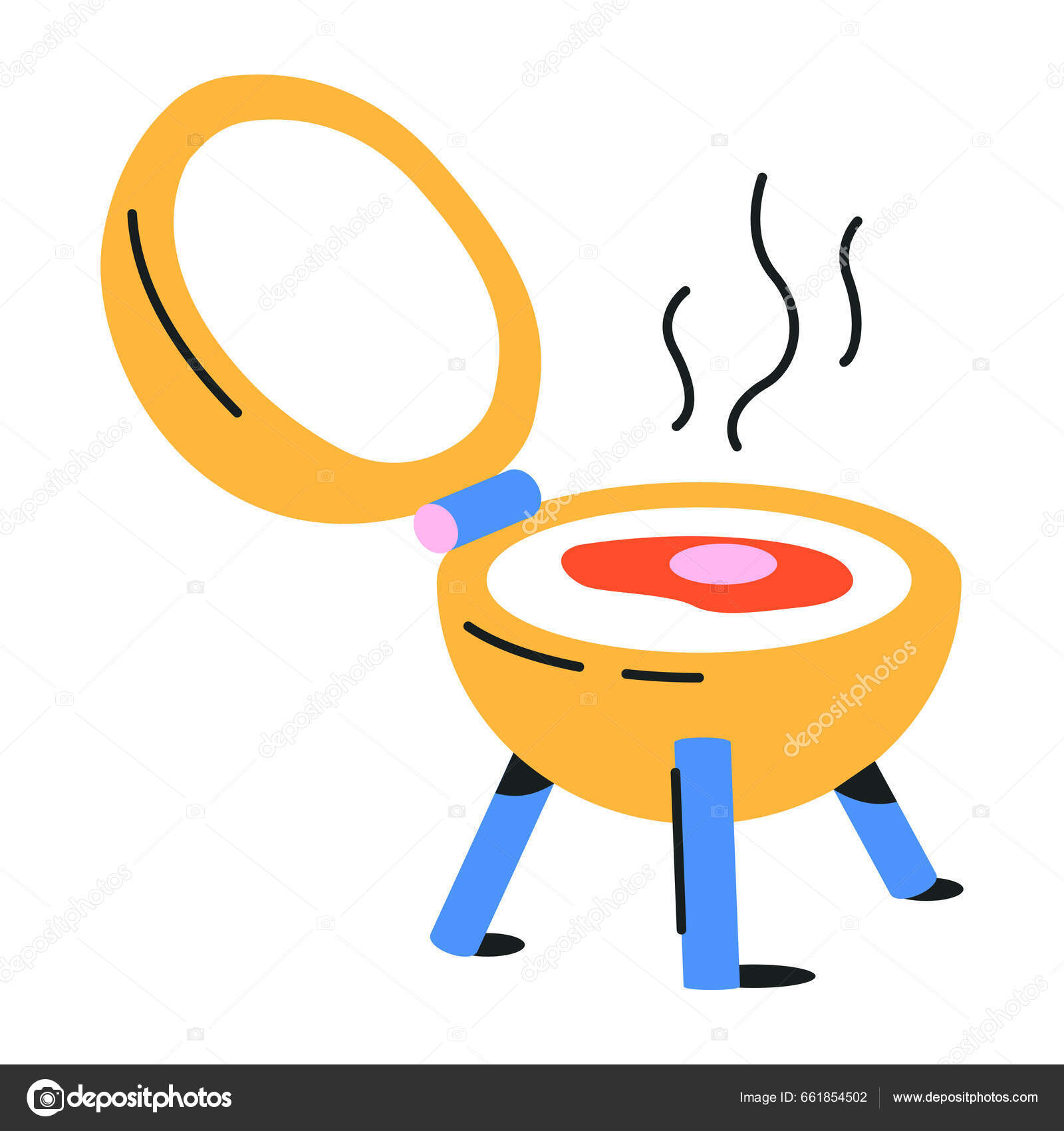 Bbq Icon Vector Cartoon Illustration Stock Vector by ©vectorsmarket ...