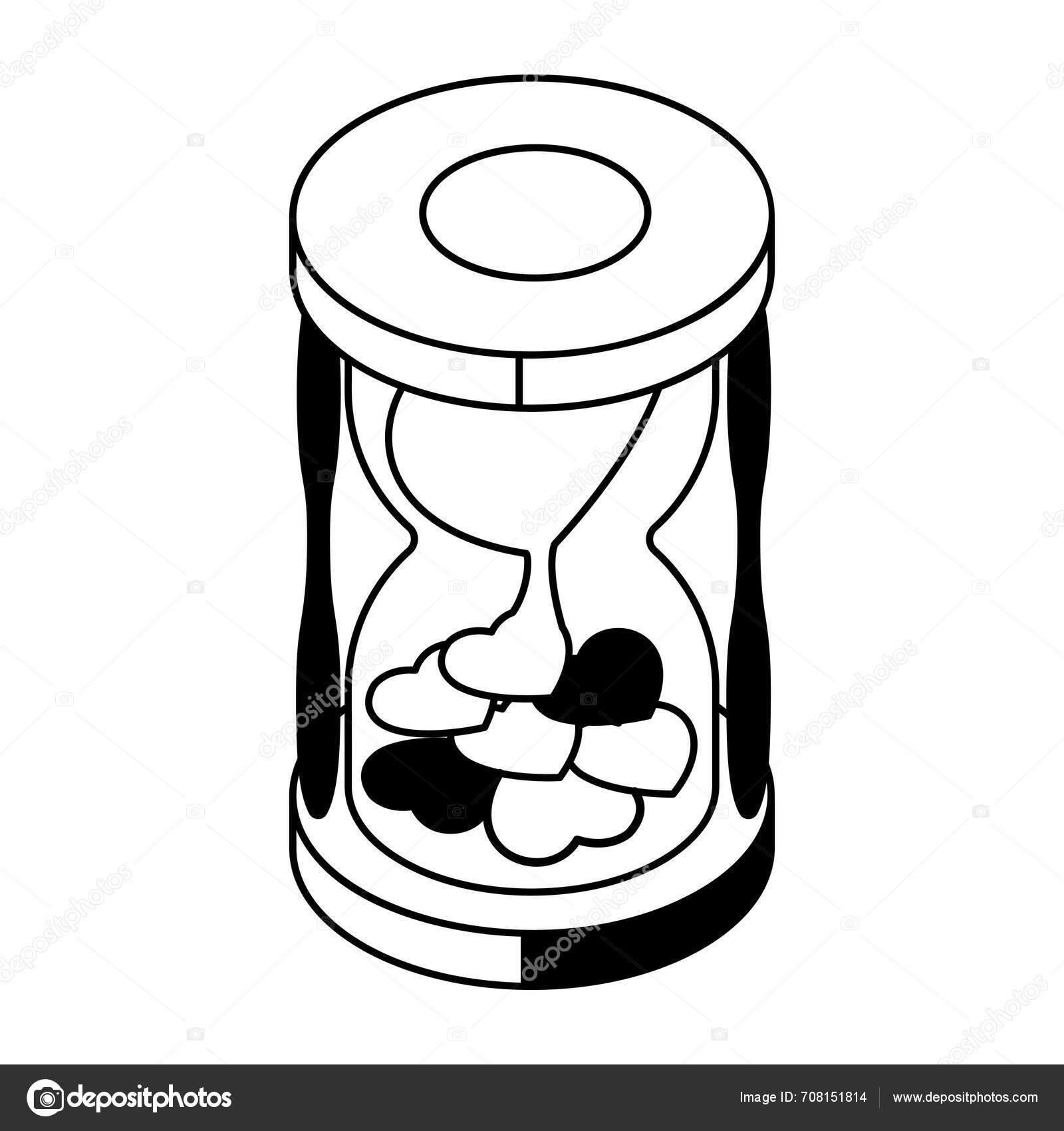 Hourglasses Web Icon Isolated White Background Vector Illustration Stock Vector By