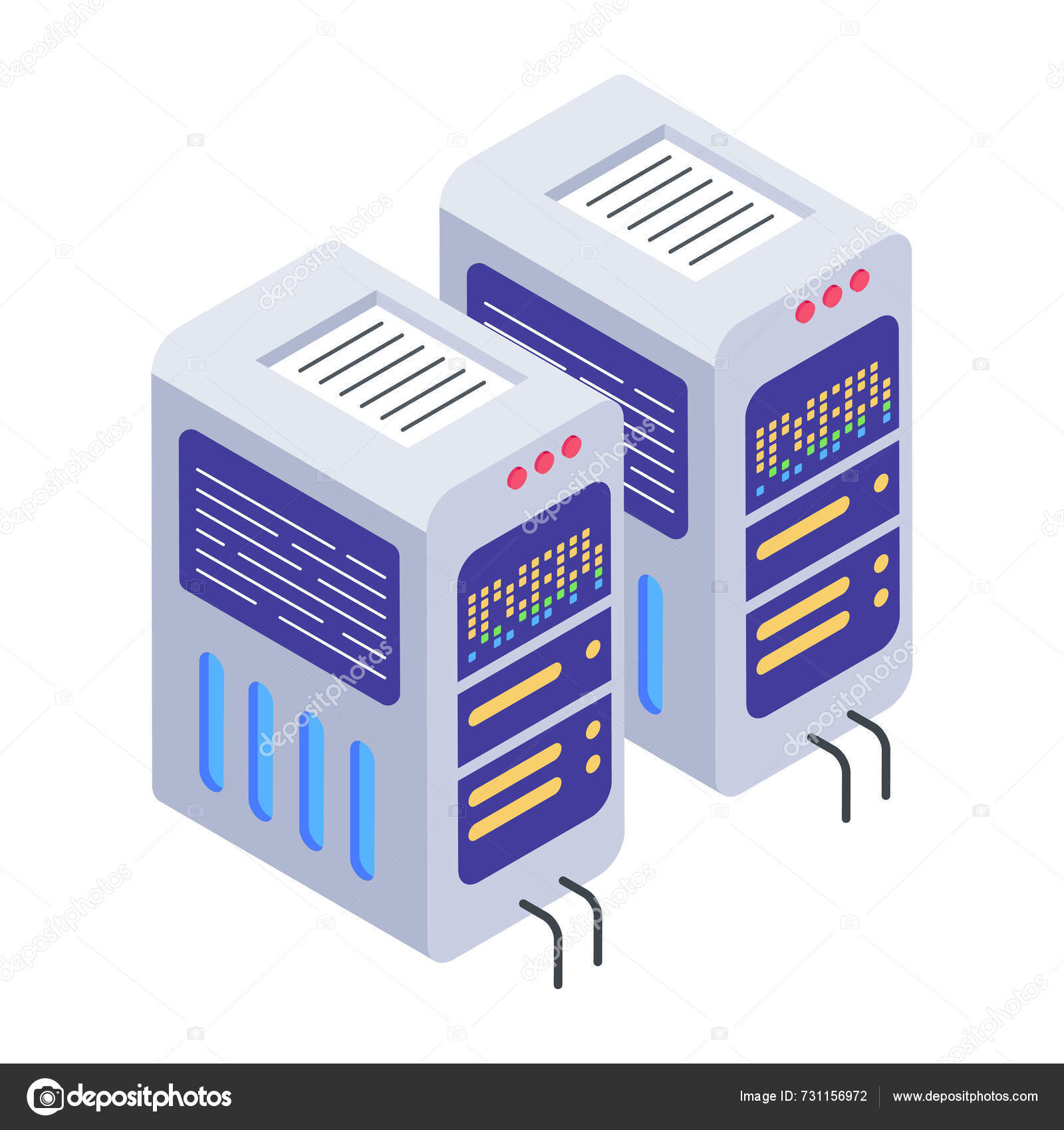 Server Data Center Icon Vector Stock Vector by ©vectorsmarket 731156972