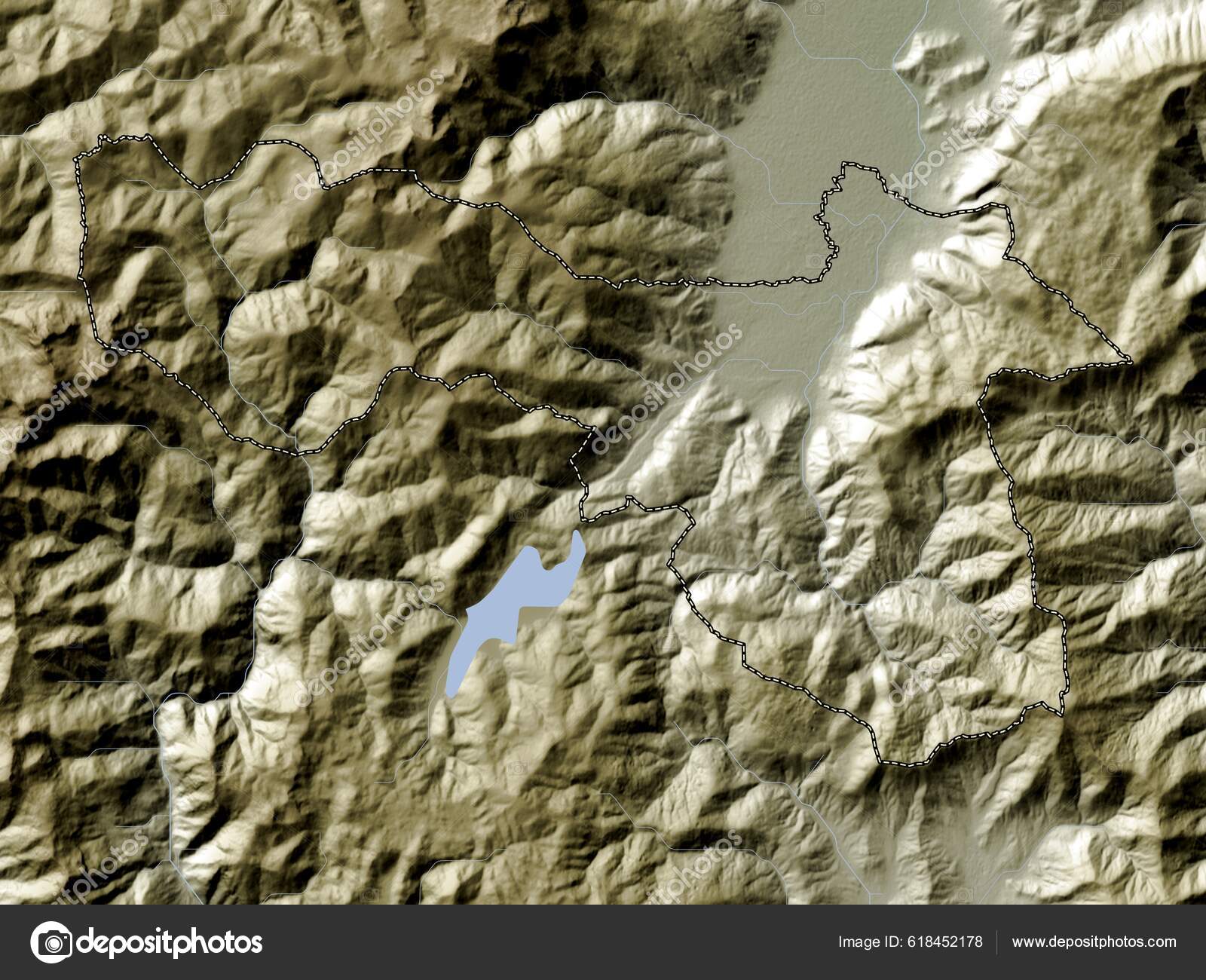 Gostivar Municipality Macedonia Elevation Map Colored Wiki Style Lakes ...